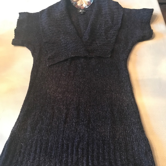 AB Studio | Sweaters | Tunic Length Short Sleeve Plum Sweater | Poshmark